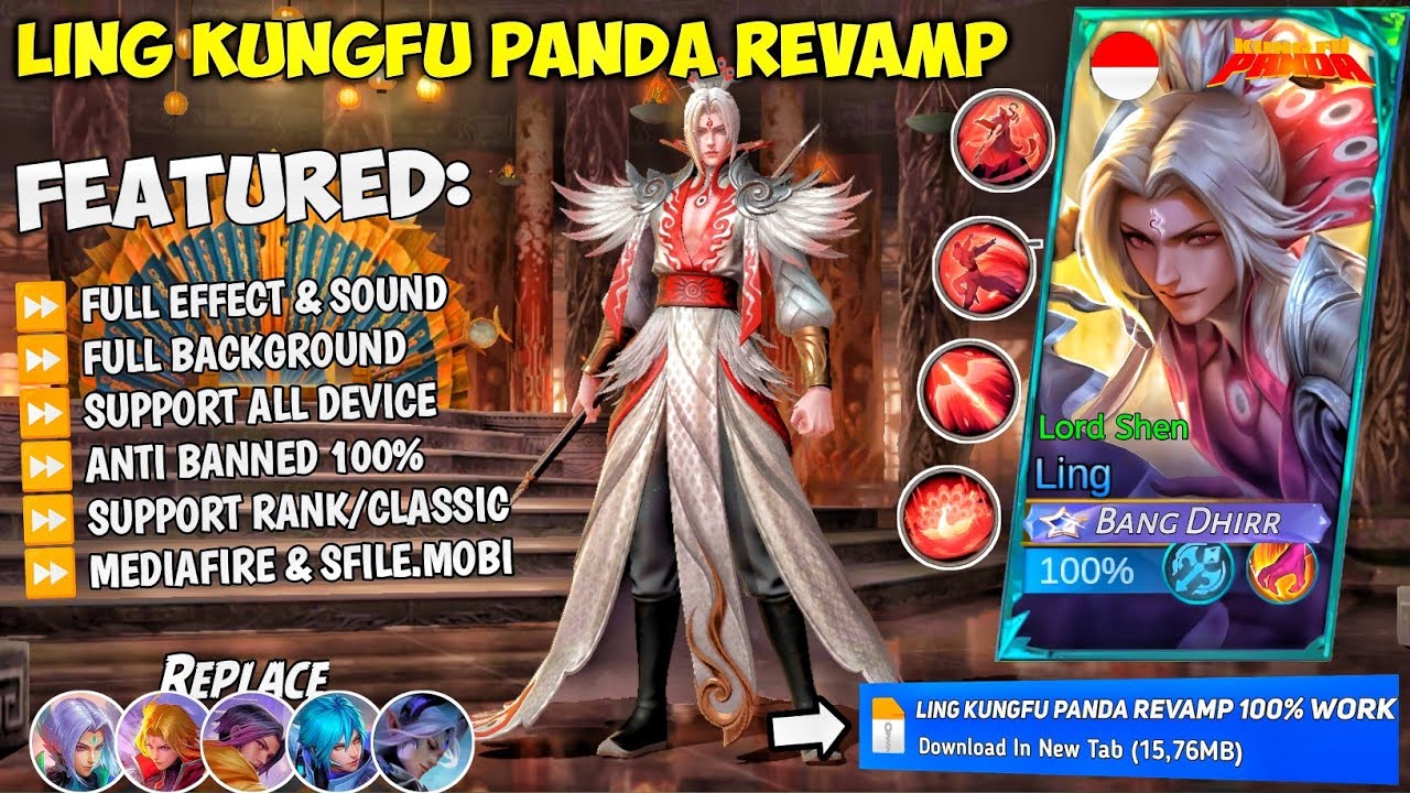UPDATE REVAMP | NEW Script Ling Kungfu Panda No Password | Full Effect ...