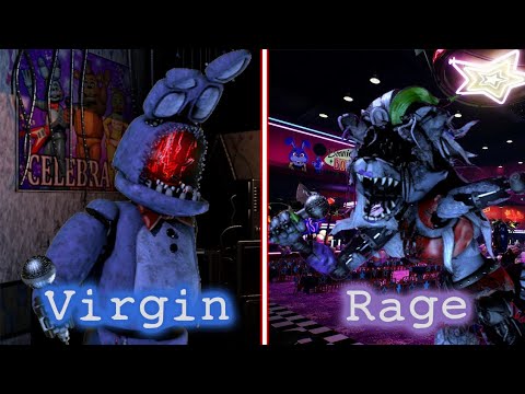 Virgin Rage but It's sung by Withered Bonnie and Roxanne Wolf (FNF Mods)