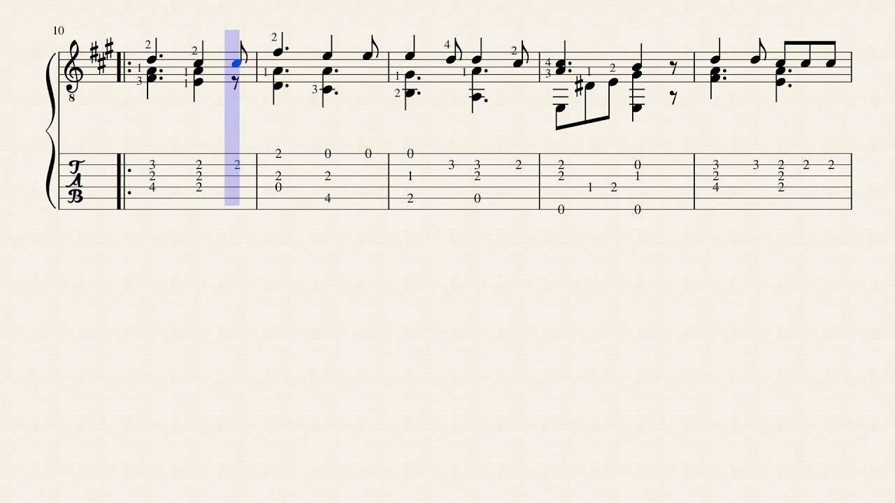 Pas Redoublé Op.51 No.13 - Napoléon Coste (1805 - 1883) - Tablature ...