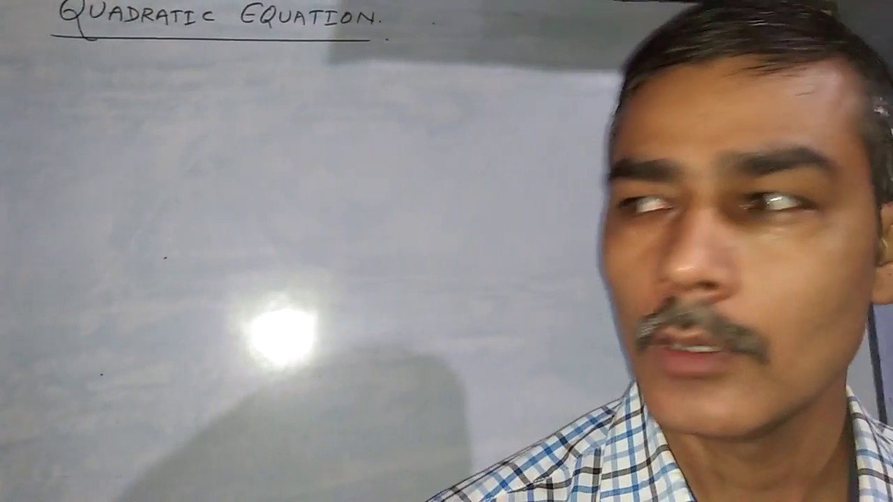 STD-10,QUADRATIC EQUATION //SHRI DHARACHARYA FORMULA - YouTube