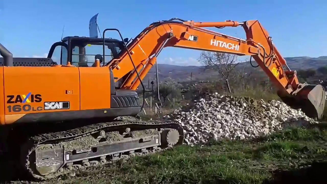 Hitachi Zaxis 160LC Ekskavatör Kamyon Yükleme // Hitachi 160LC ...