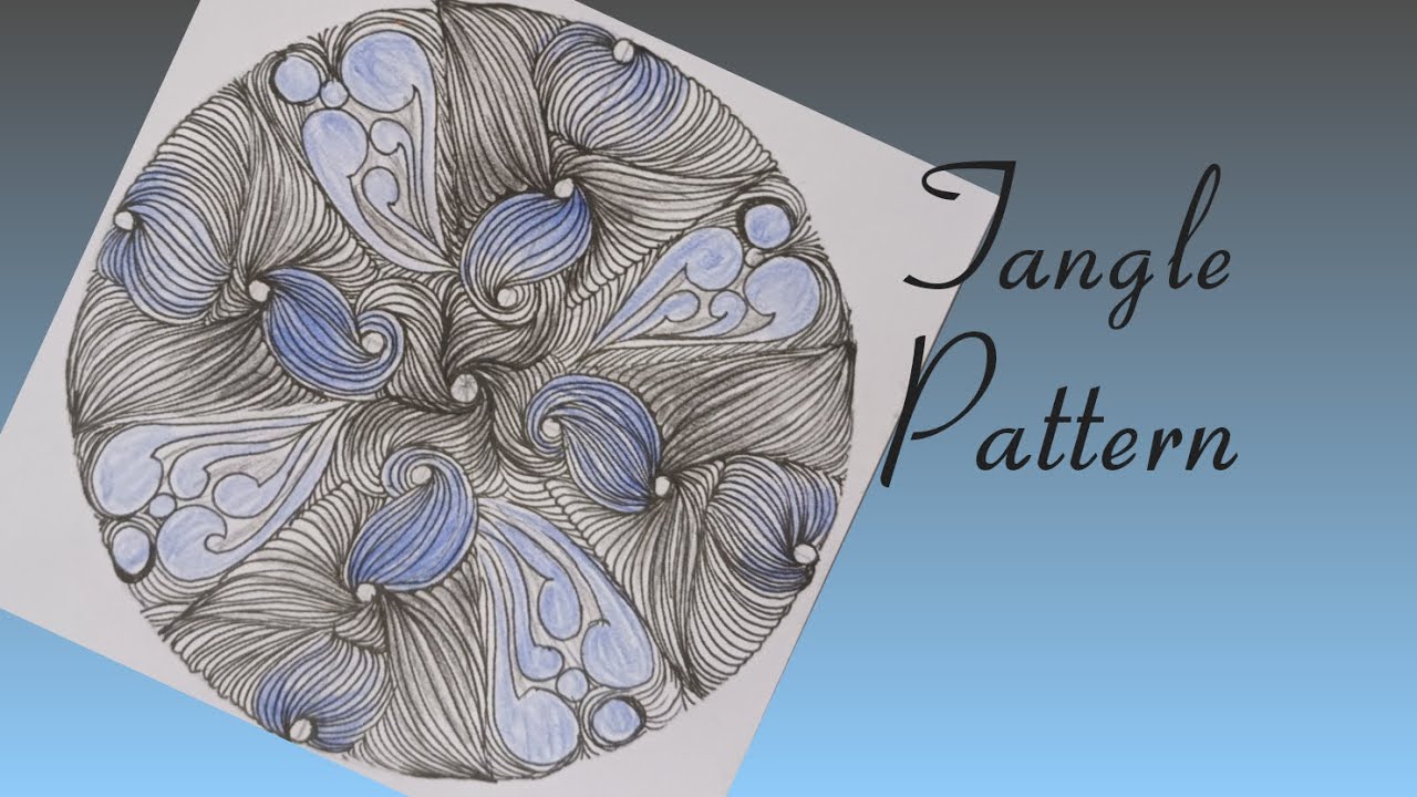 Zentangle// Zen doodle// tangle pattern// Pattern Art - YouTube