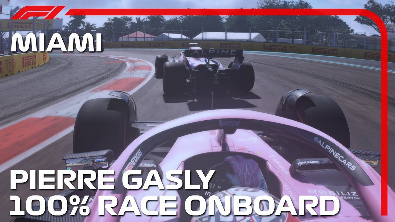 F1 2023 Mod - Alpine with Pierre Gasly Onboard 100% Race at Miami GP ...