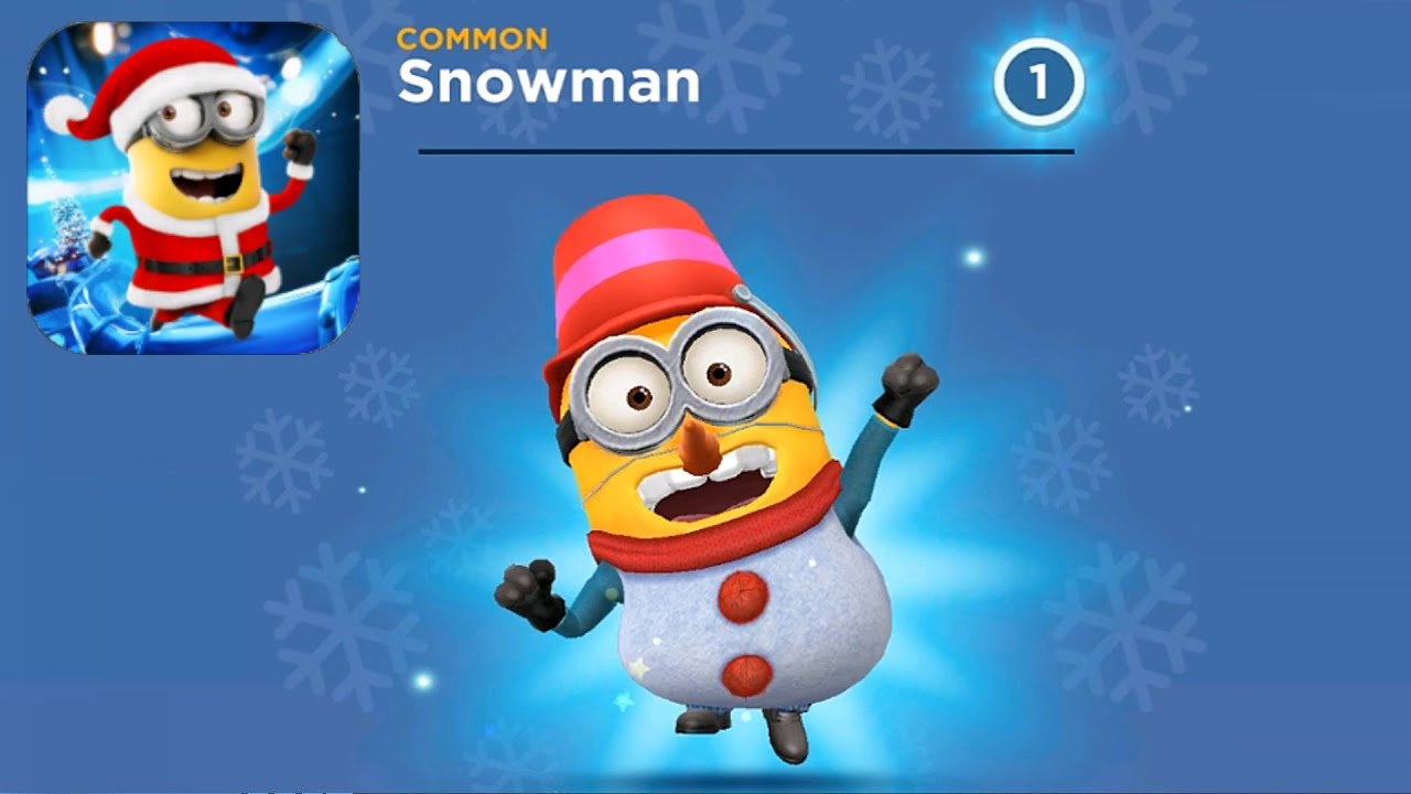 Despicable me minion rush Snowman minion Holiday update gameplay ...