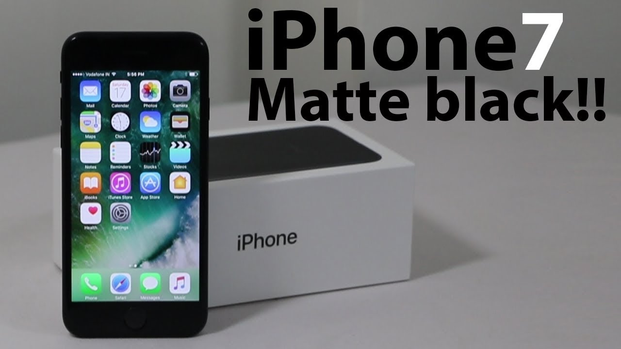 Unboxing iPhone 7 plus (Matte Black) - YouTube