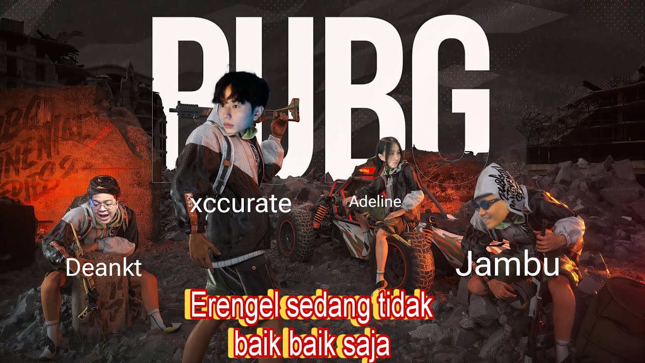 Clip mas dean main PUBG bareng adel, jambu, dan xccurate, partyan full ...