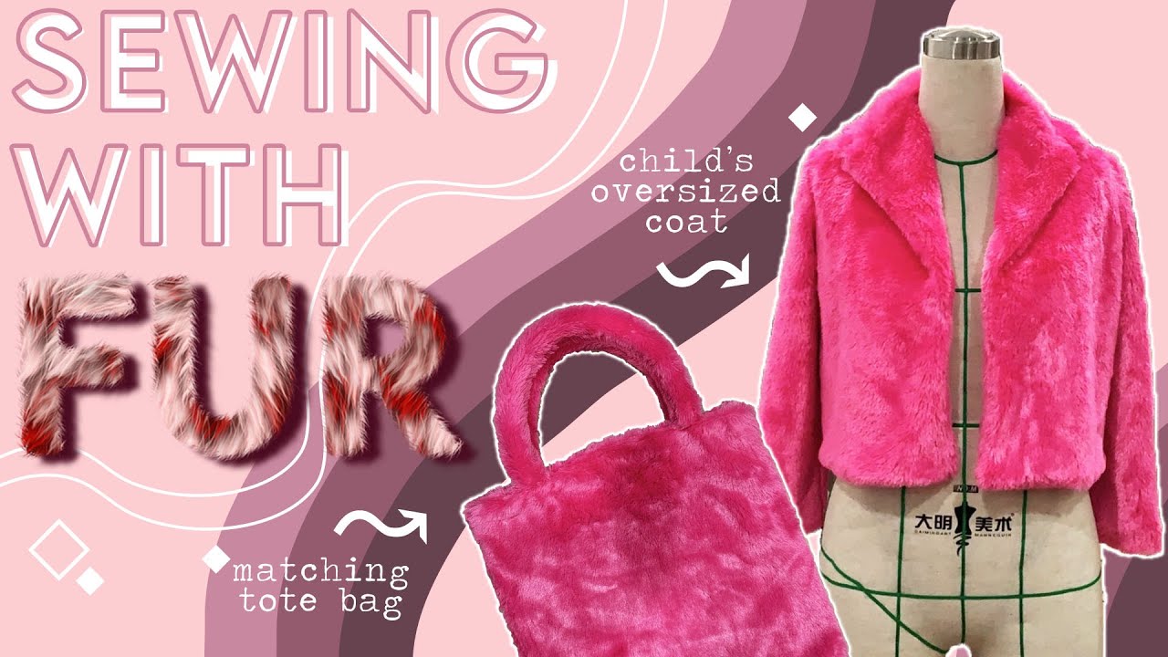 Sewing A Faux Fur Coat and Matching Tote Bag 💖 [how to prep and sew fur ...