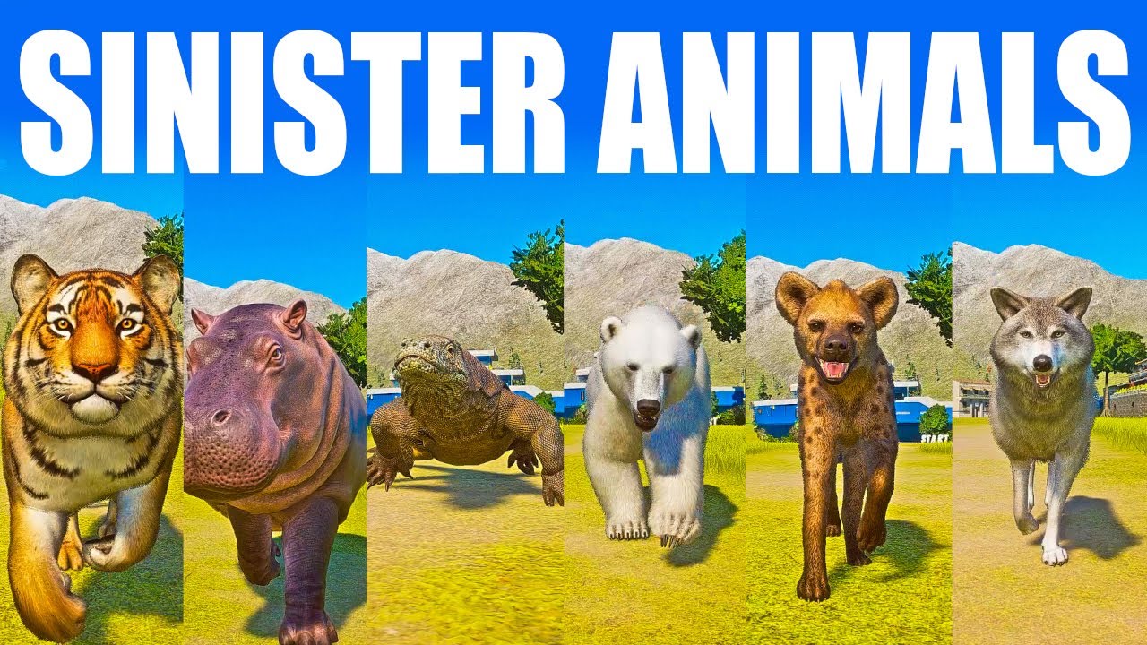 Sinister Animals Speed Race in Planet Zoo included Dragon, Hyena, Bear ...