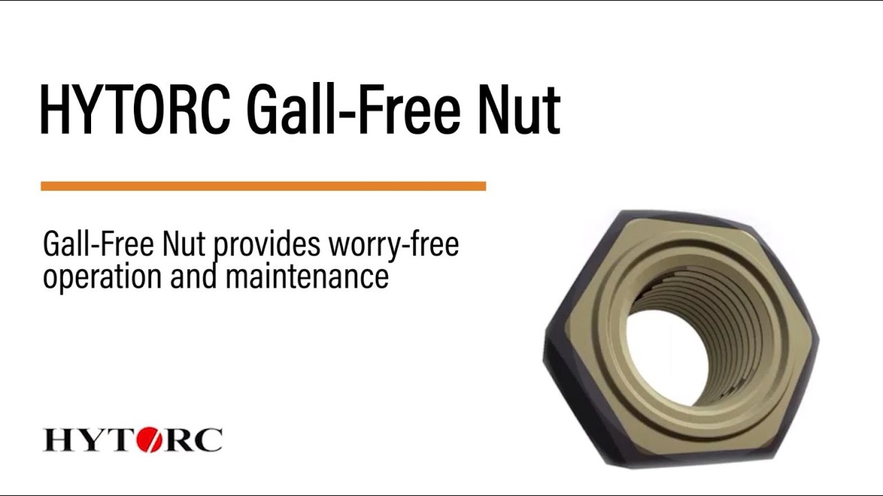 The Gall-Free Nut, an innovative solution to make your bolting safer ...