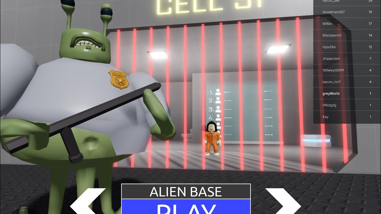 Playing alien base. Barry prison prison. - YouTube