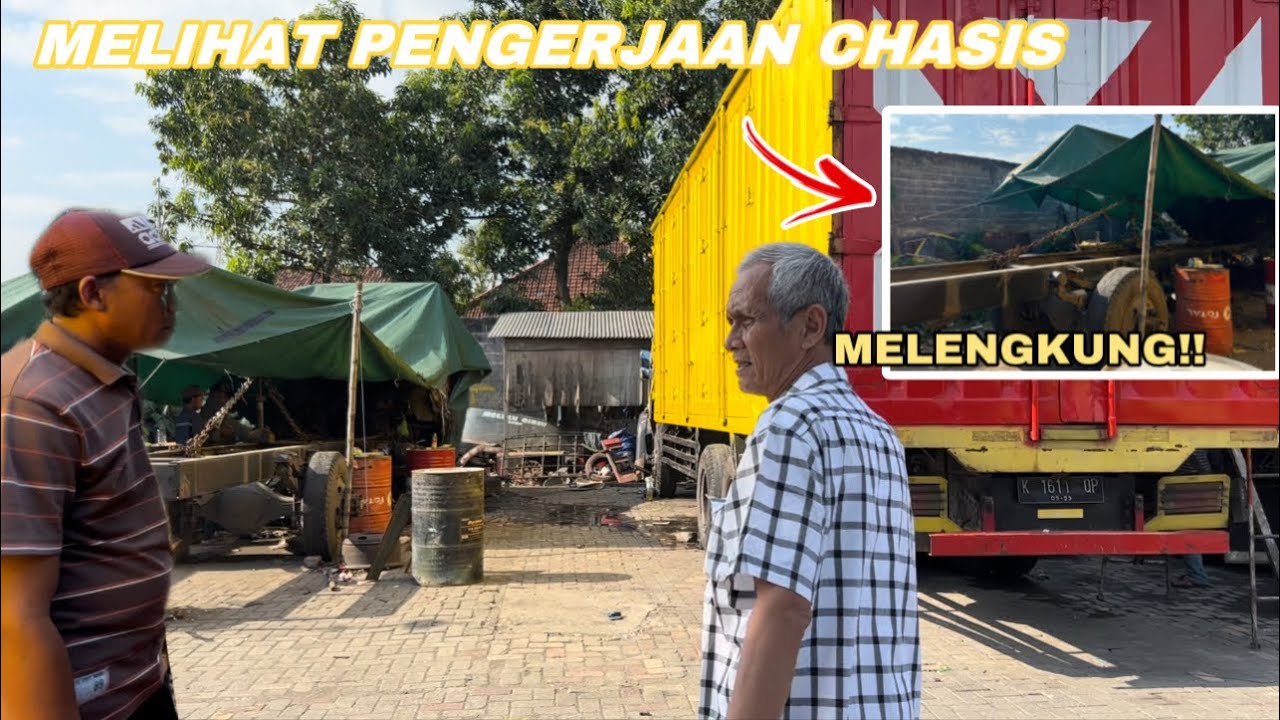 MELIHAT PROSES PENGERJAAN CHASIS TRUCK YANG MELENGKUNG ‼️ - YouTube