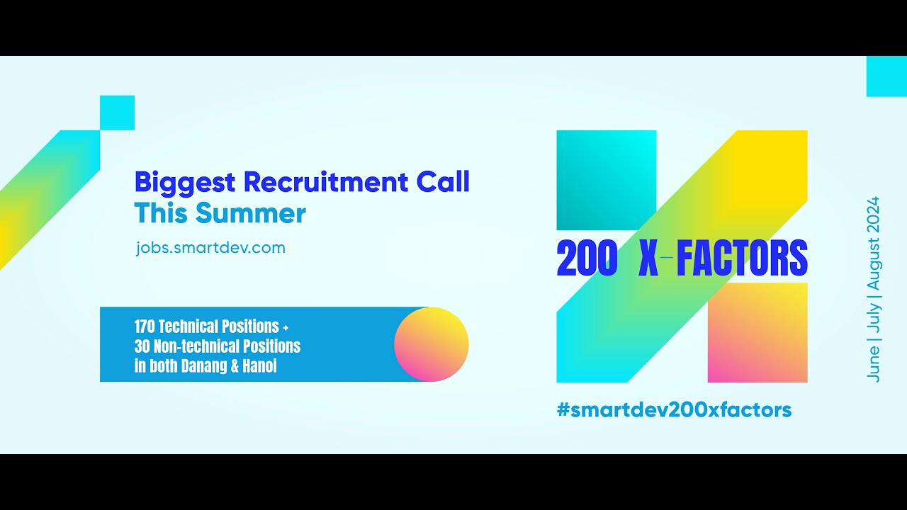 Biggest Recruitment Call This Summer - #smartdev200xfactors - YouTube