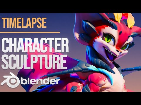 Esculpiendo en blender / Blender sculpture timelapse (Rudy Siswanto's ...