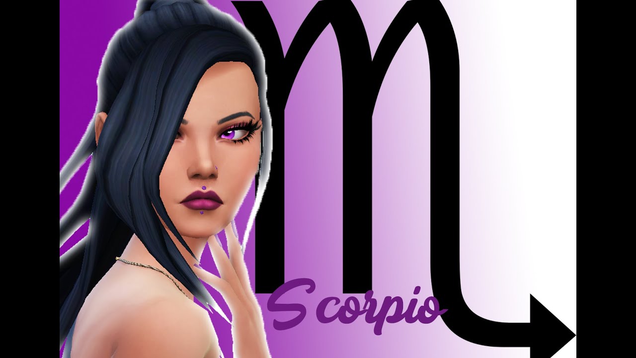 Scorpio♏ - ZODIAC SIGNS | The sims 4 CAS (Create a sim) - YouTube