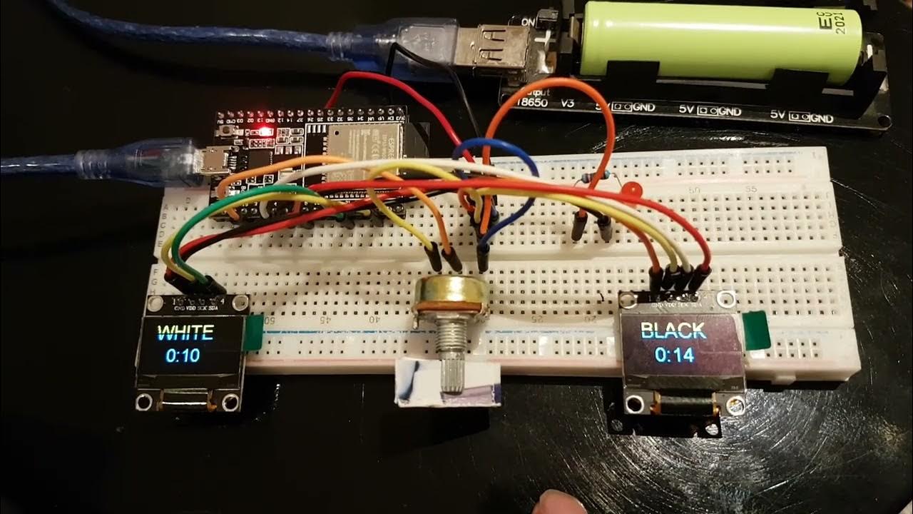 ESP32 Chess Clock no multiplexer - YouTube