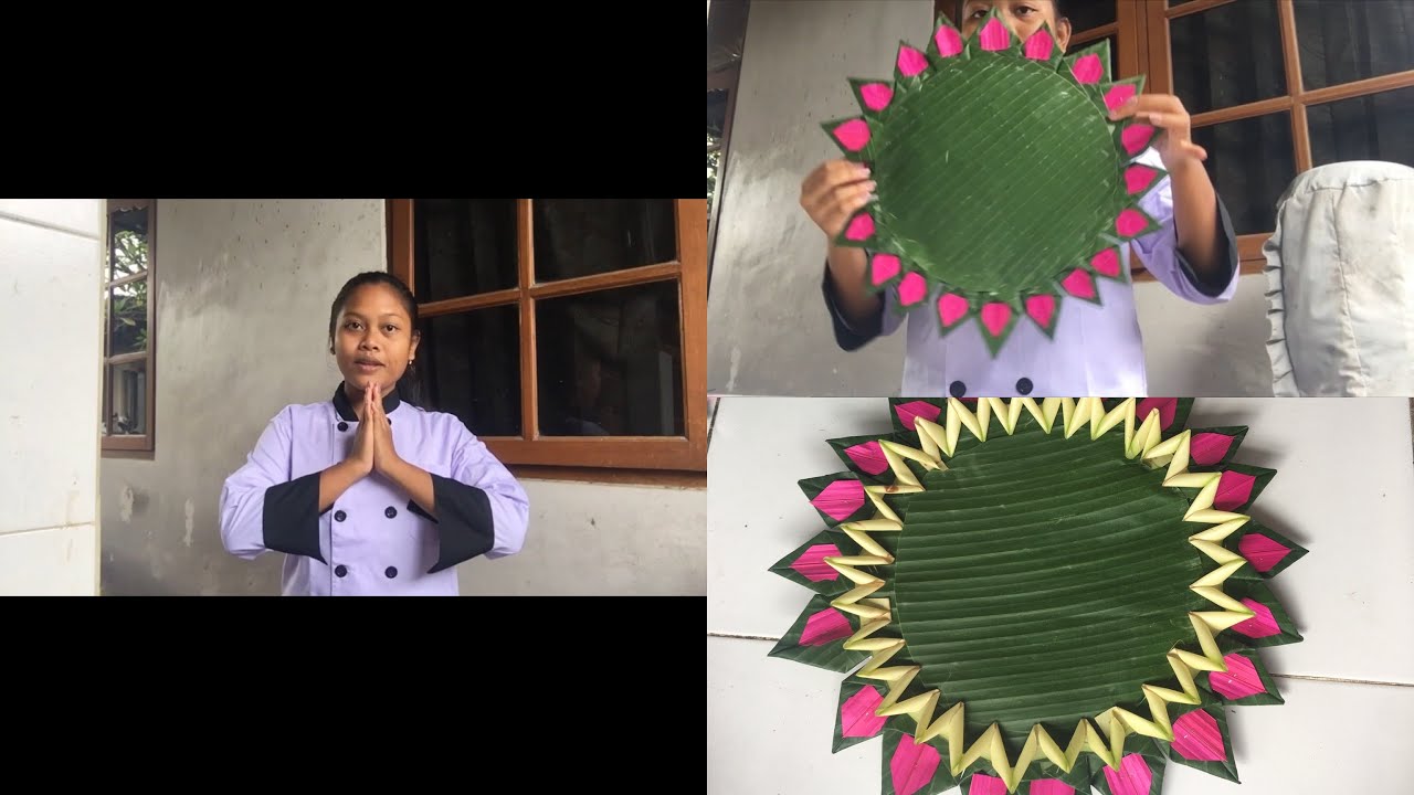CARA MEMBUAT LIPATAN DAUN TUMPENG - YouTube
