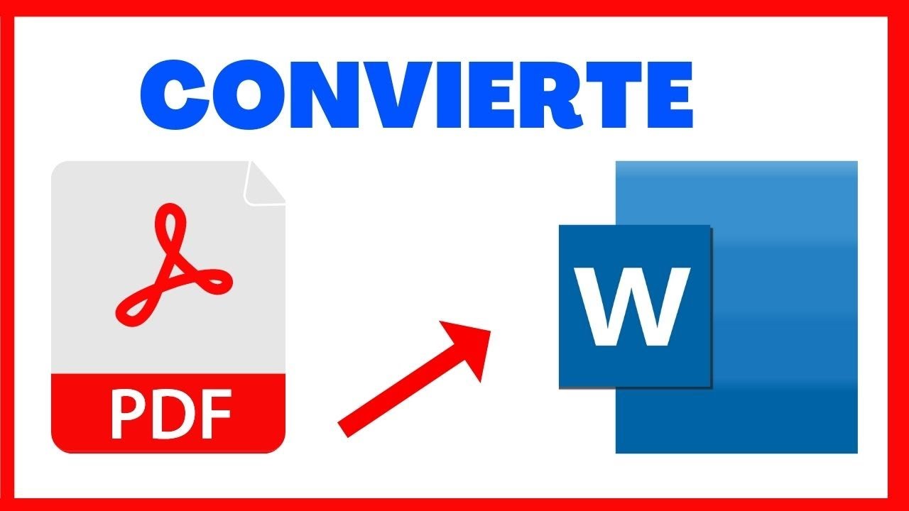 Como Convertir PDF a Word (GRATIS) - YouTube