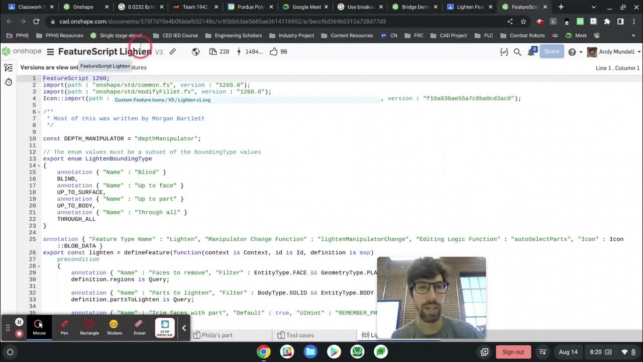 Adding the Lighten Feature to OnShape - YouTube