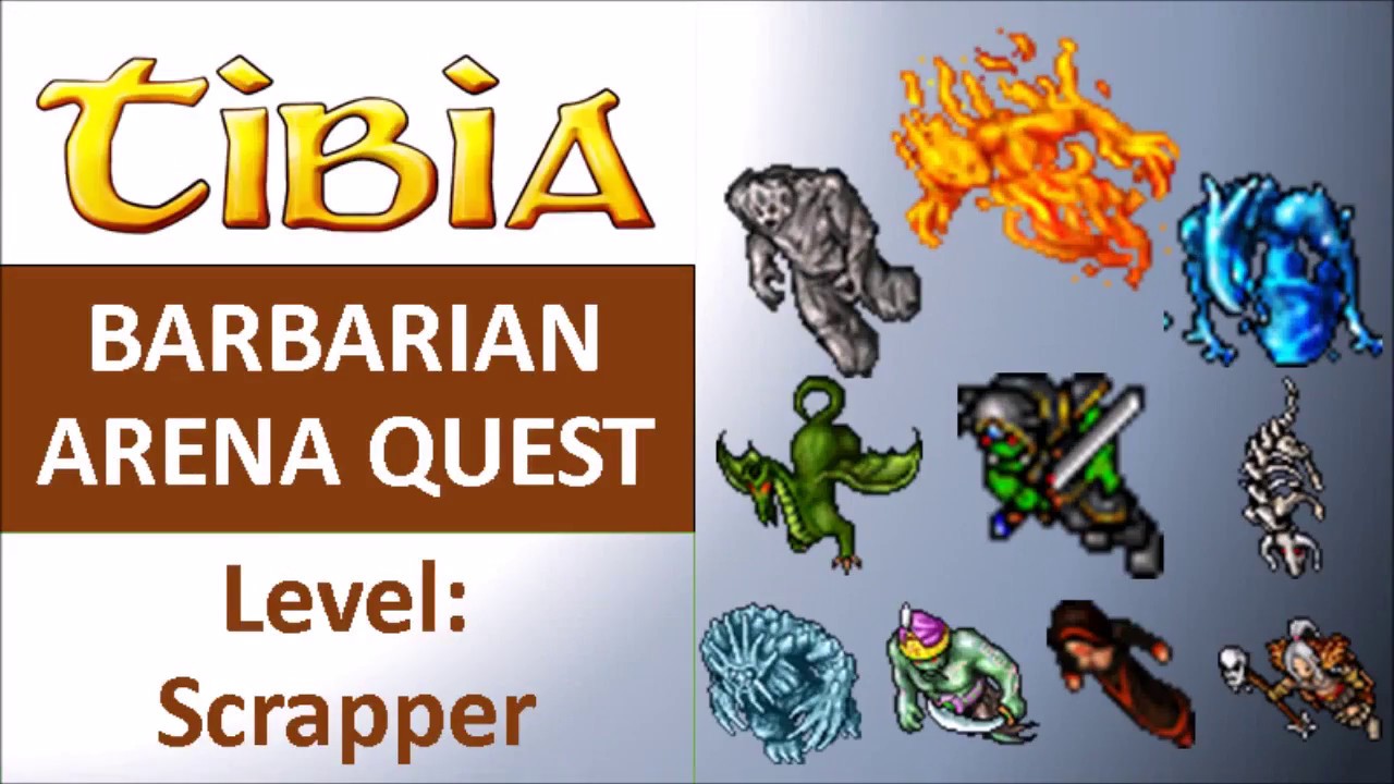 Barbarian Arena Quest Level 2 Scrapper TIBIAbySEB #3 - YouTube