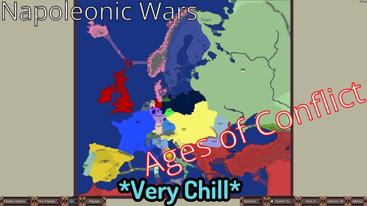 Napoleonic Wars Timelapse | Ages of Conflict World War Simulator - YouTube