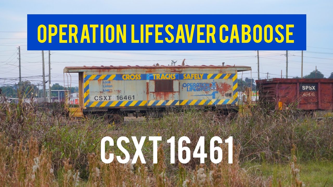 CSX Operation Lifesaver Caboose, CSXT 16461, Augusta, Georgia - 10-09 ...