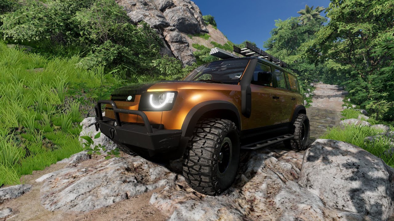 Land Rover Defender 2020 in the Jungle - BeamNG.drive - YouTube