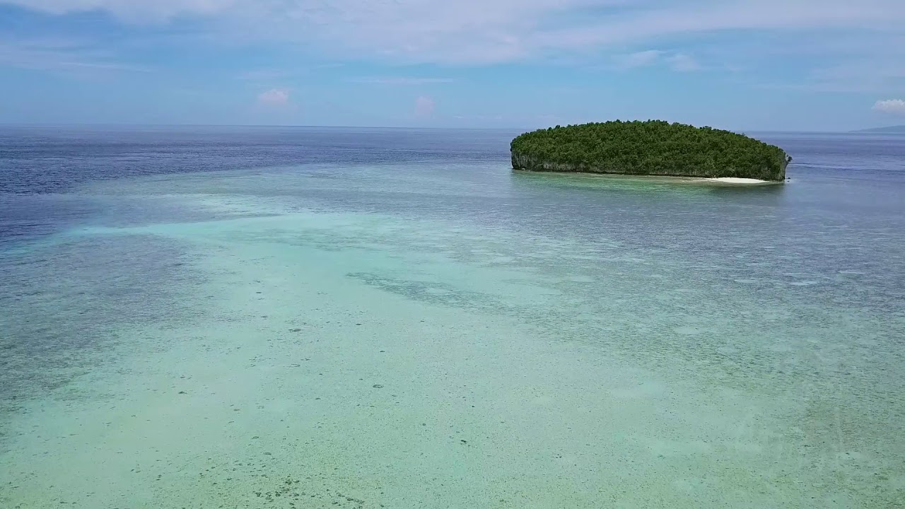 Small Tropical Island in the Ocean. Aerial View - YouTube
