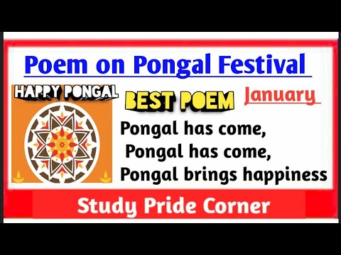 Poem on Pongal in English | Poem on Pongal Festival | Pongal Poem ...