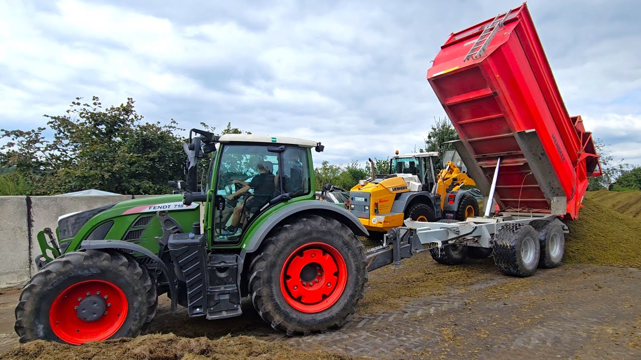 Fendt 314 & 718 Vario mit Mengele Agro Bull 4000 LW + Mengele Kipper ...