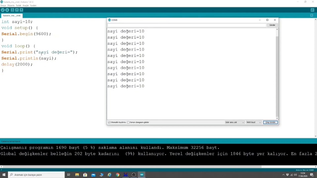 Arduino Dersleri #6 Seri Haberleşme - YouTube