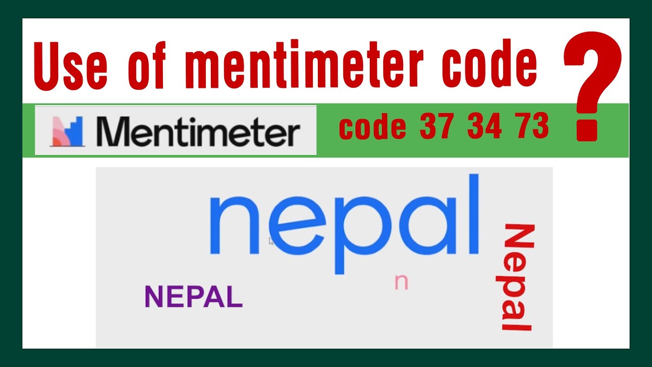 How to use Mentimeter ? - Part 2 ll For Student ll - YouTube