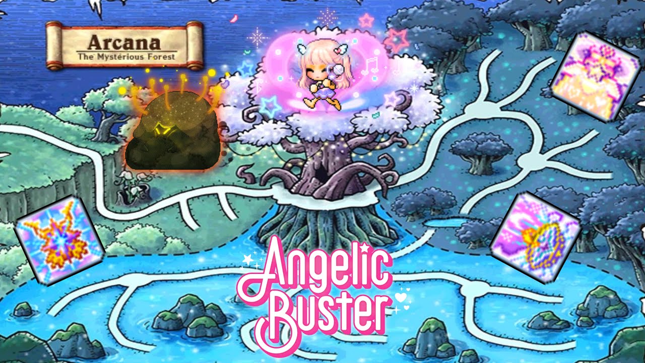 Maplestory Reboot Angelic Buster Arcana Training The Forest of Earth ...