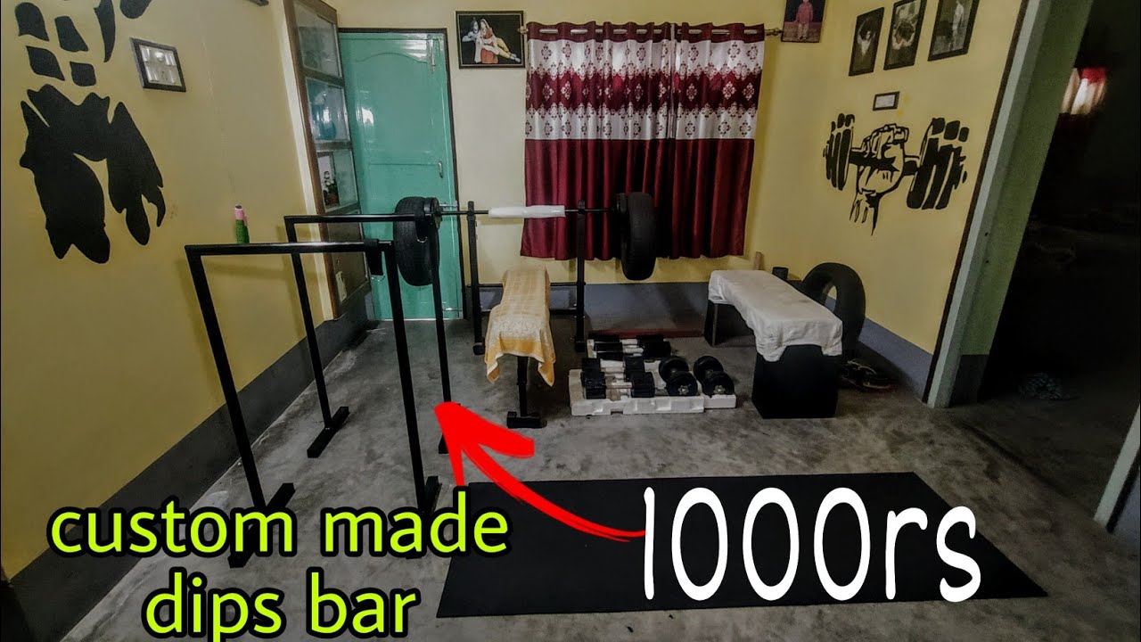 Custom made dips bar|new gym equipment in my personal home gym|carry on ...