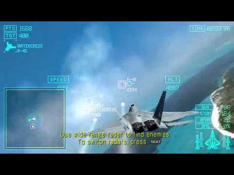Ace Combat X2 Joint Assault - Mission 1 - Steel Axe (SP) Ace - YouTube