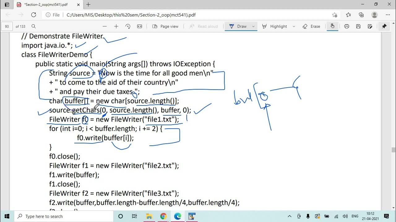Lecture 25 - File Handling and Serialization - YouTube