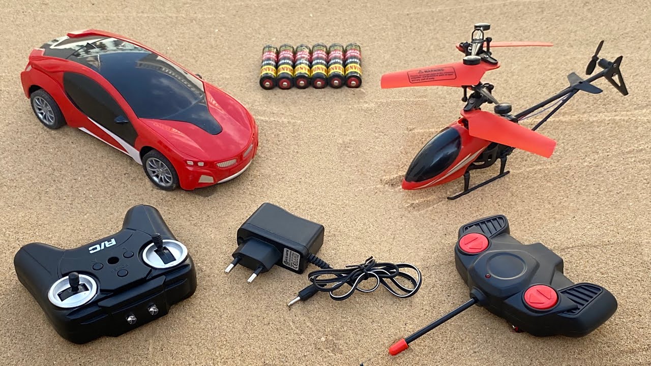 BMW RC Car with Fast RC Helicopter Unboxing and Testing Reviews 🚗 # ...