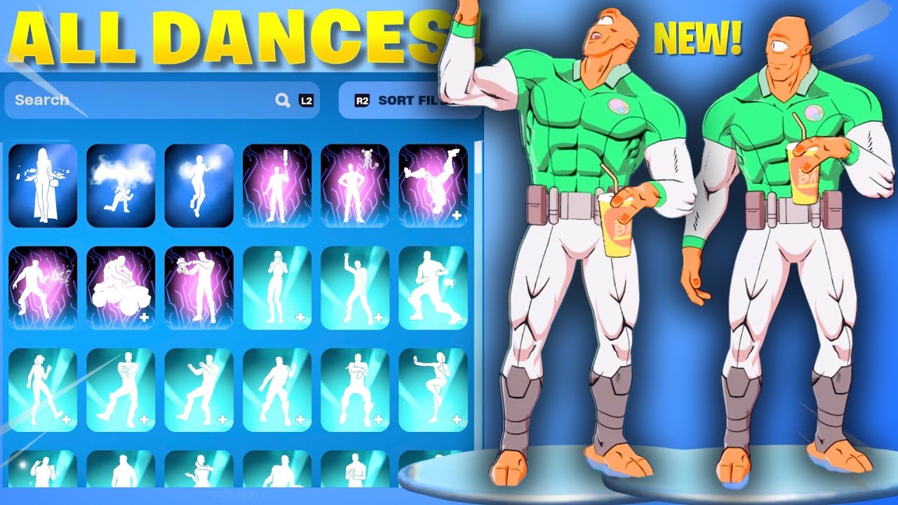 ALLEN THE ALIEN Skin Showcase On 350+ ORIGINAL Fortnite Dances & Icon ...