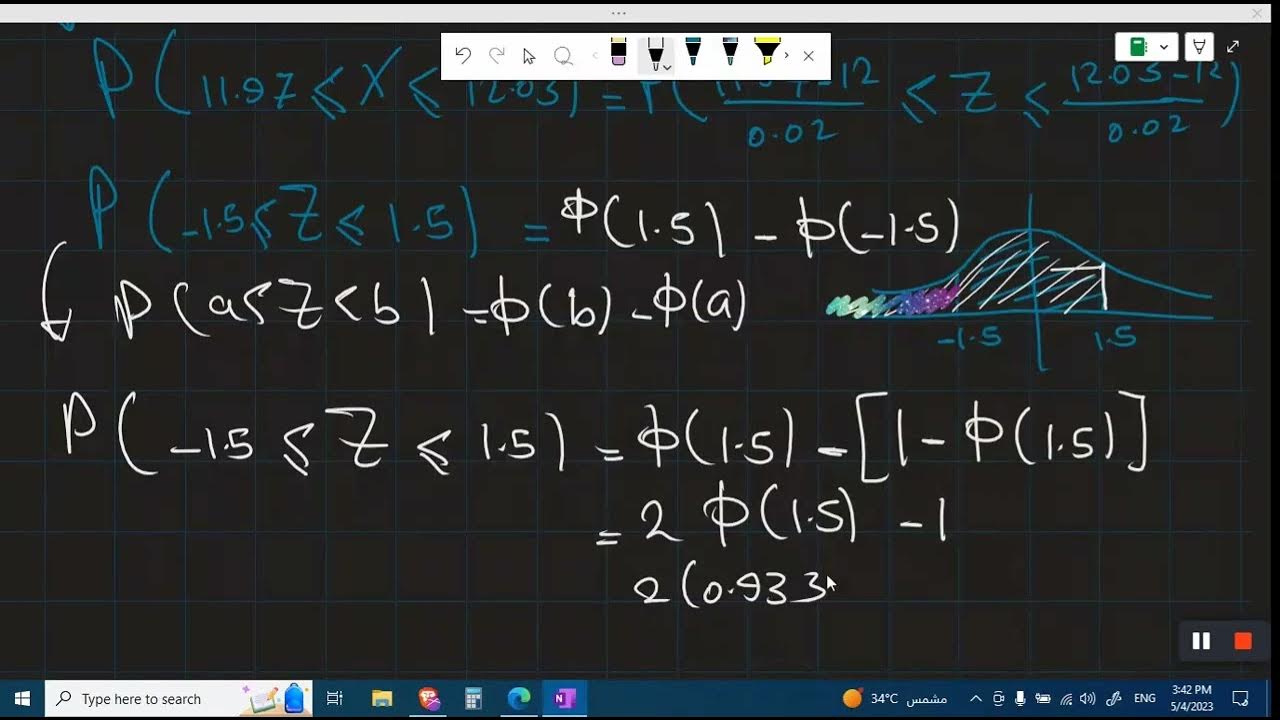 17.3-Standard Normal Distribution function Examples - YouTube