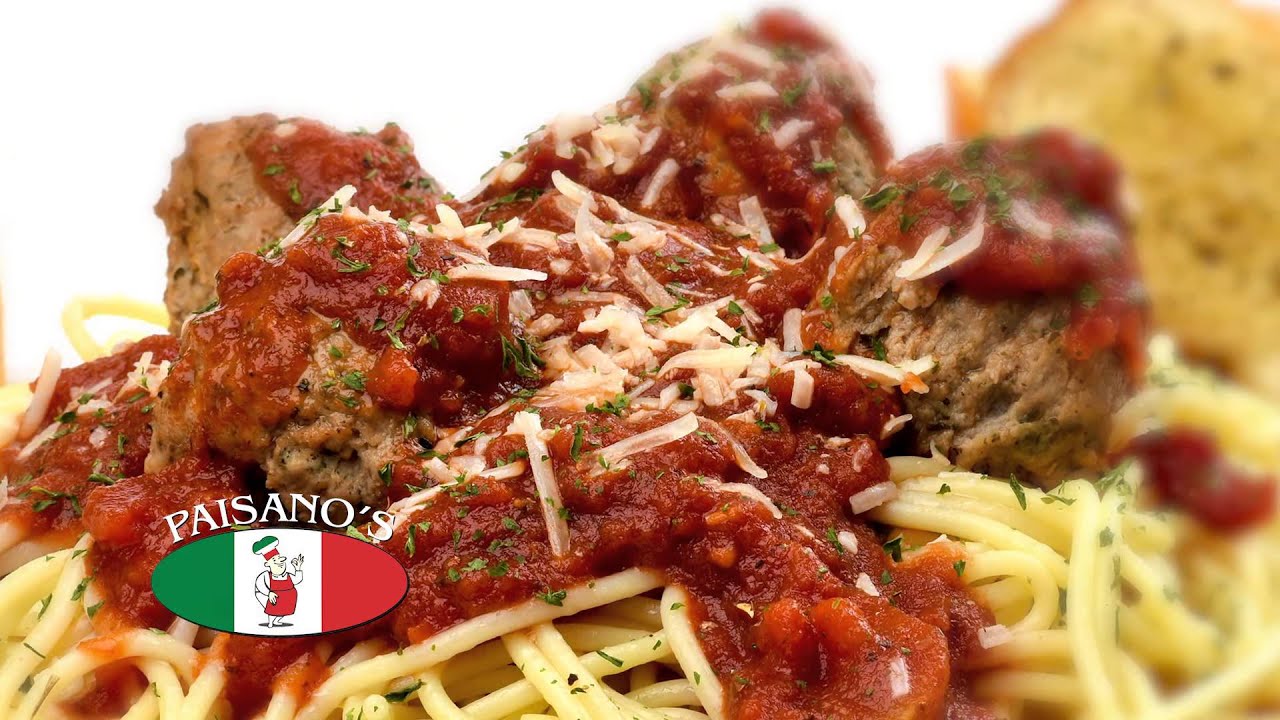 Paisanos Pizza - Spaghetti & Meatballs - YouTube