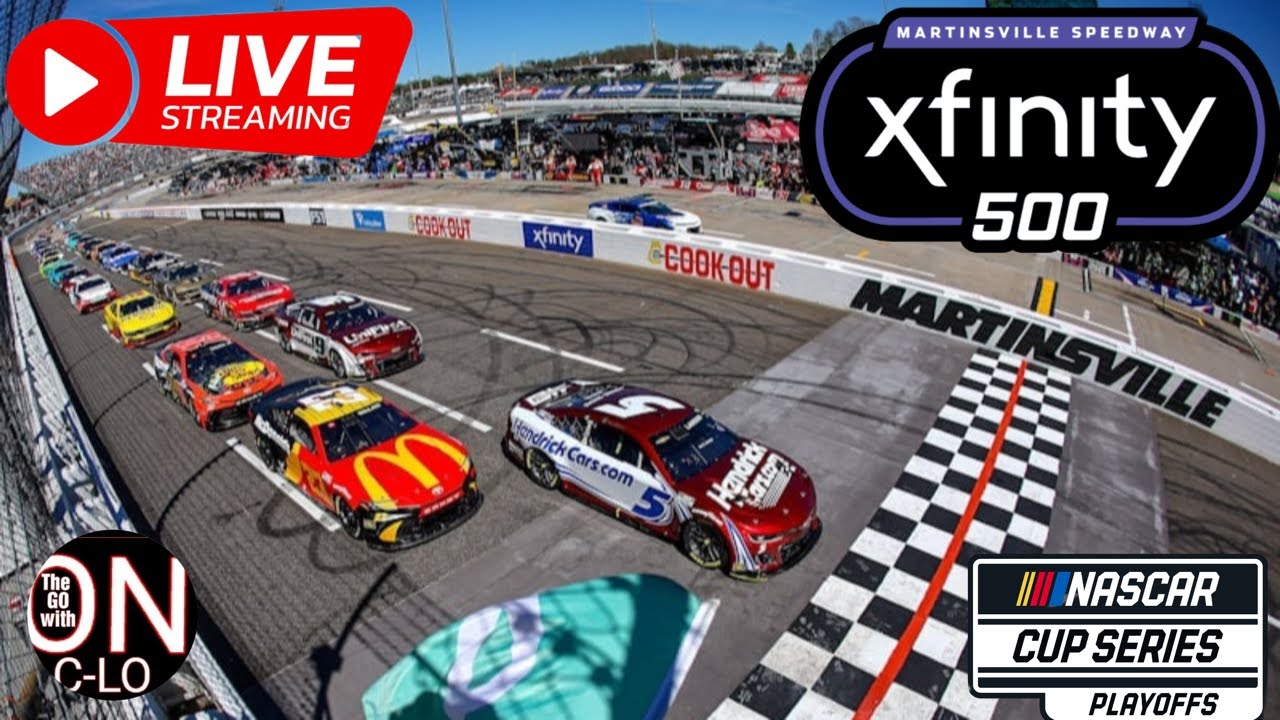 🔴Xfinity 500 at Martinsville. Live Nascar Cup Series. Live Commentary ...