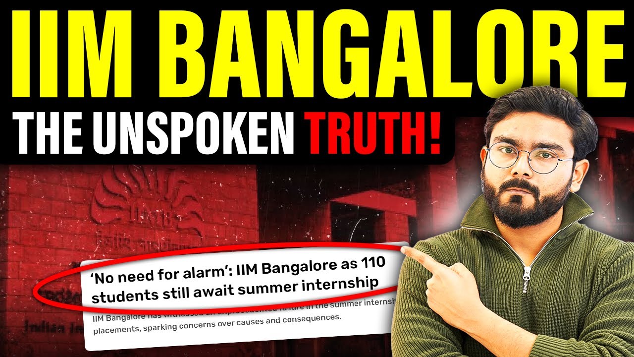 IIM Bangalore NOT Able to Place students ?? Find out the full TRUTH ...