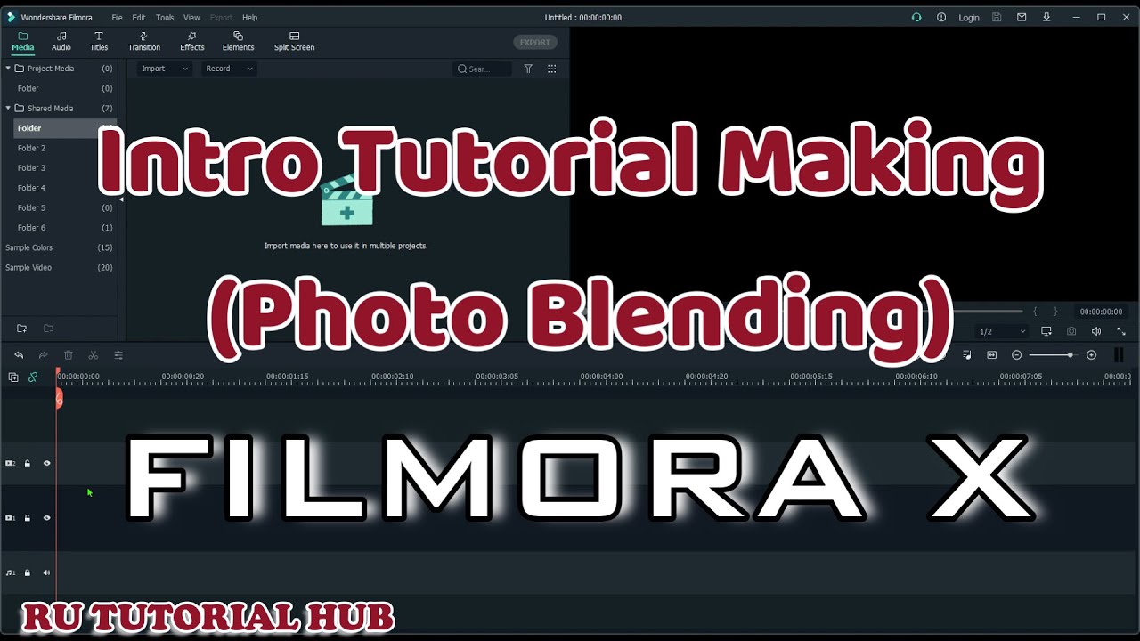 FILMORA X Tutorial (Photo Blending in Intro) |RU TUTORIAL HUB - YouTube