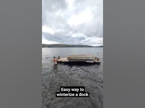 Easiest way to winterize a dock #dock #diy #cottagelife #homerenos #winter #renotips #lakelife ...