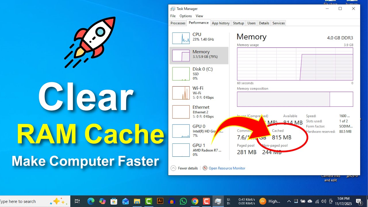 How to Clear RAM Cache in Windows 10/11 🚀 Boost PC Performance - YouTube