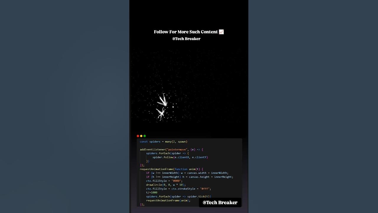 Spider🕷️ Cursor🕸️ Animation || #ytshorts #shortsfeed #subscribe #viralvideo #frontend course # ...