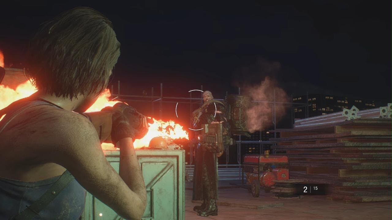 RESIDENT EVIL 3 | First Boss fight with Nemesis - YouTube