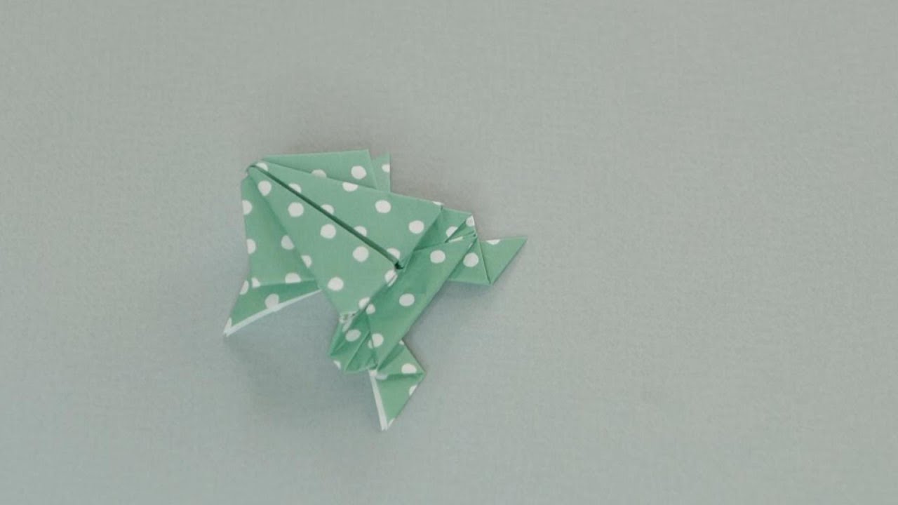 Jumping Frog Origami - YouTube