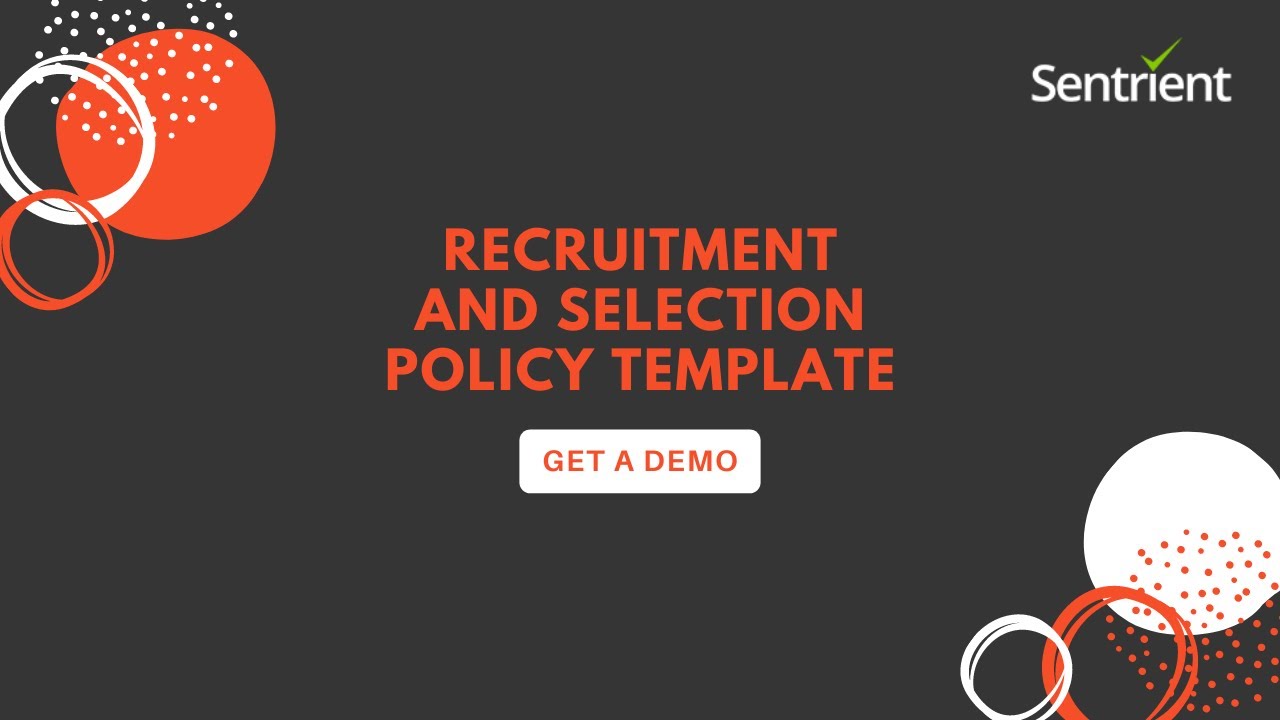 Recruitment and Selection Policy Template | Sentrient - YouTube