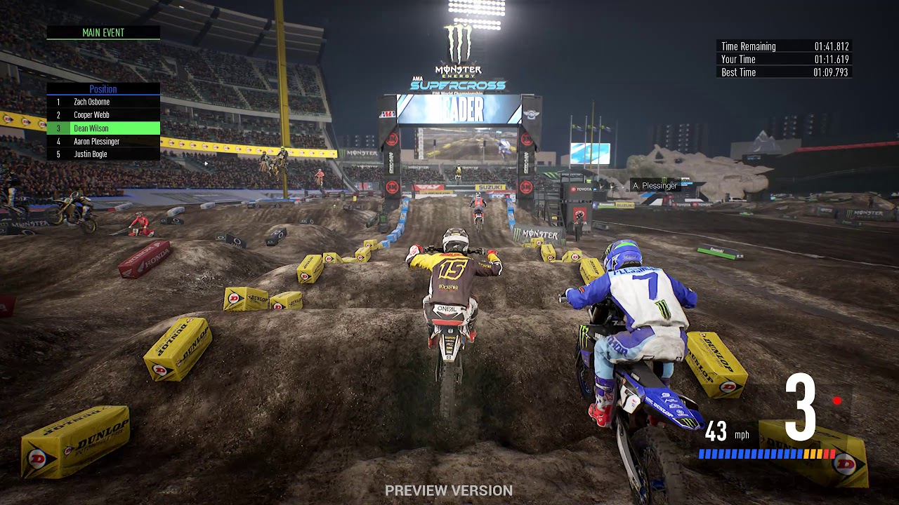 Monster Energy Supercross - The Official Video Game 3 | Anaheim 2 Raw ...
