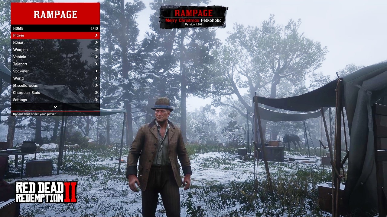 Merry Christmas Snow From Rampage! | RDR2 - YouTube